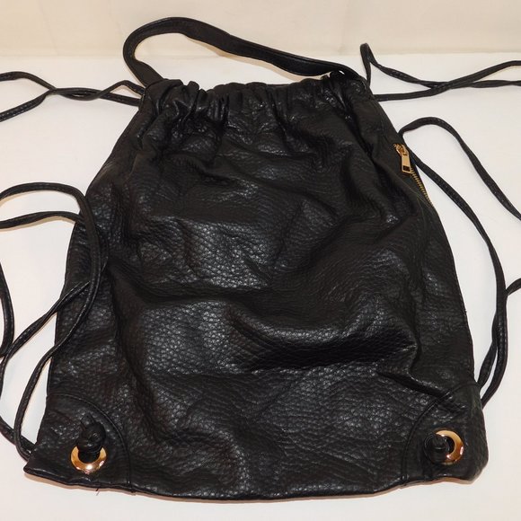 Culture Riot | Bags | Culture Riot Black Cinch Bag Side Zipper | Poshmark